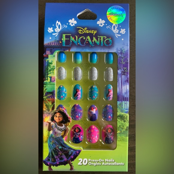 Disney | Other | Disney Encanto Presson Nails Blue And Silver | Poshmark